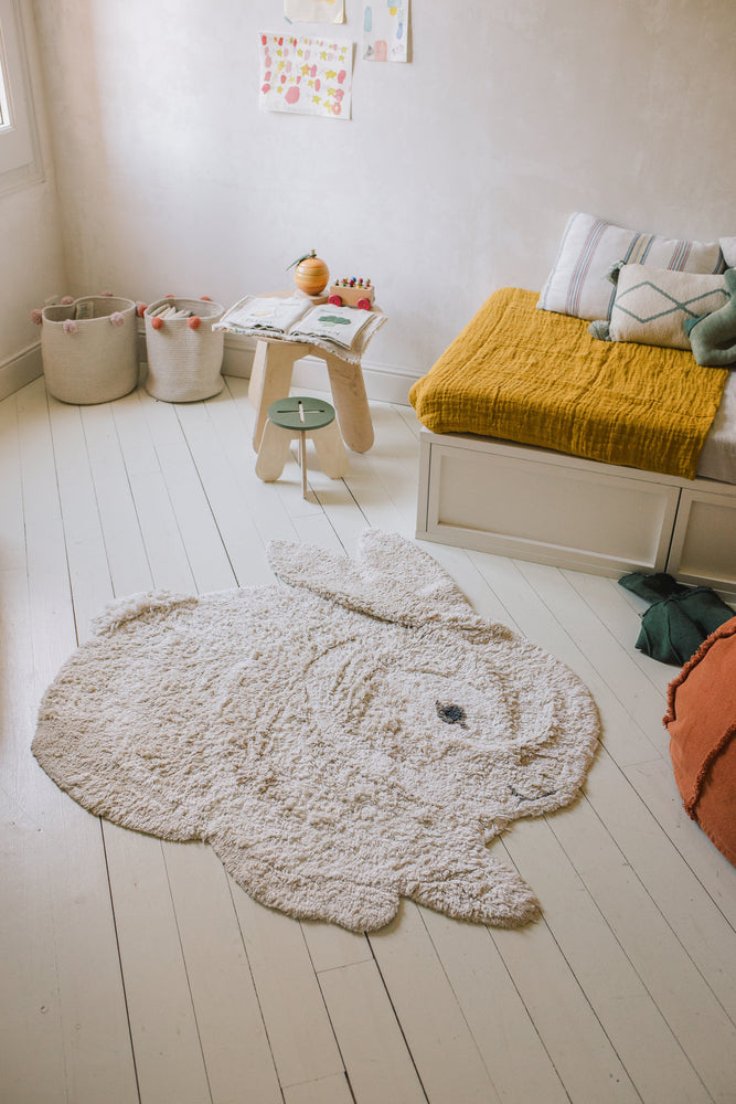 Washable Animal Cotton Rug Bunny for Kids – Lorena Canals