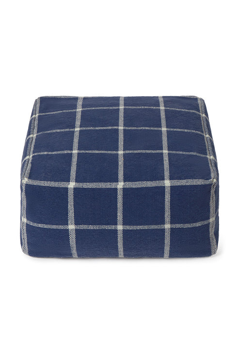 POUF GEO BLOCK NAVY BLUE – Lorena Canals