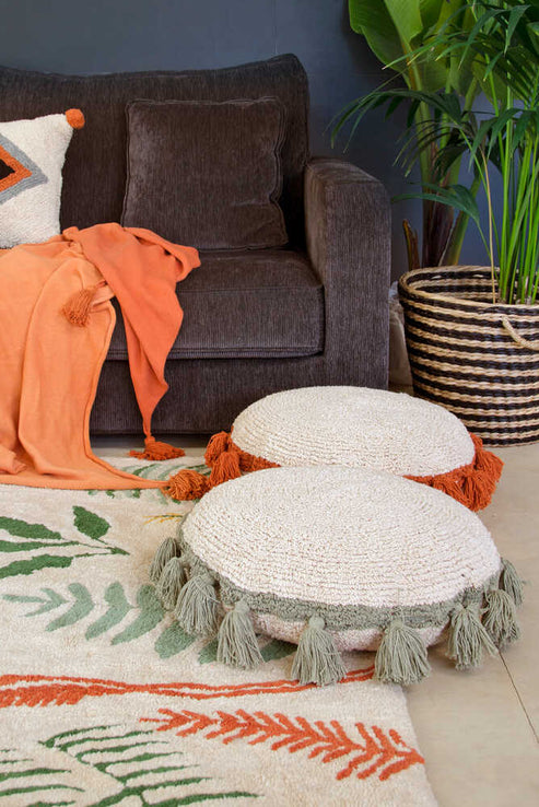 Floor Cushion Circle Green | Lorena Canals