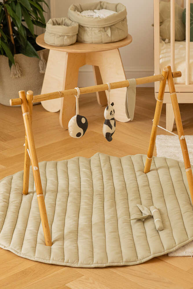 SET OF 3 RATTLE TOY SENSORIAL HANGERS BAMBOO – Lorena Canals