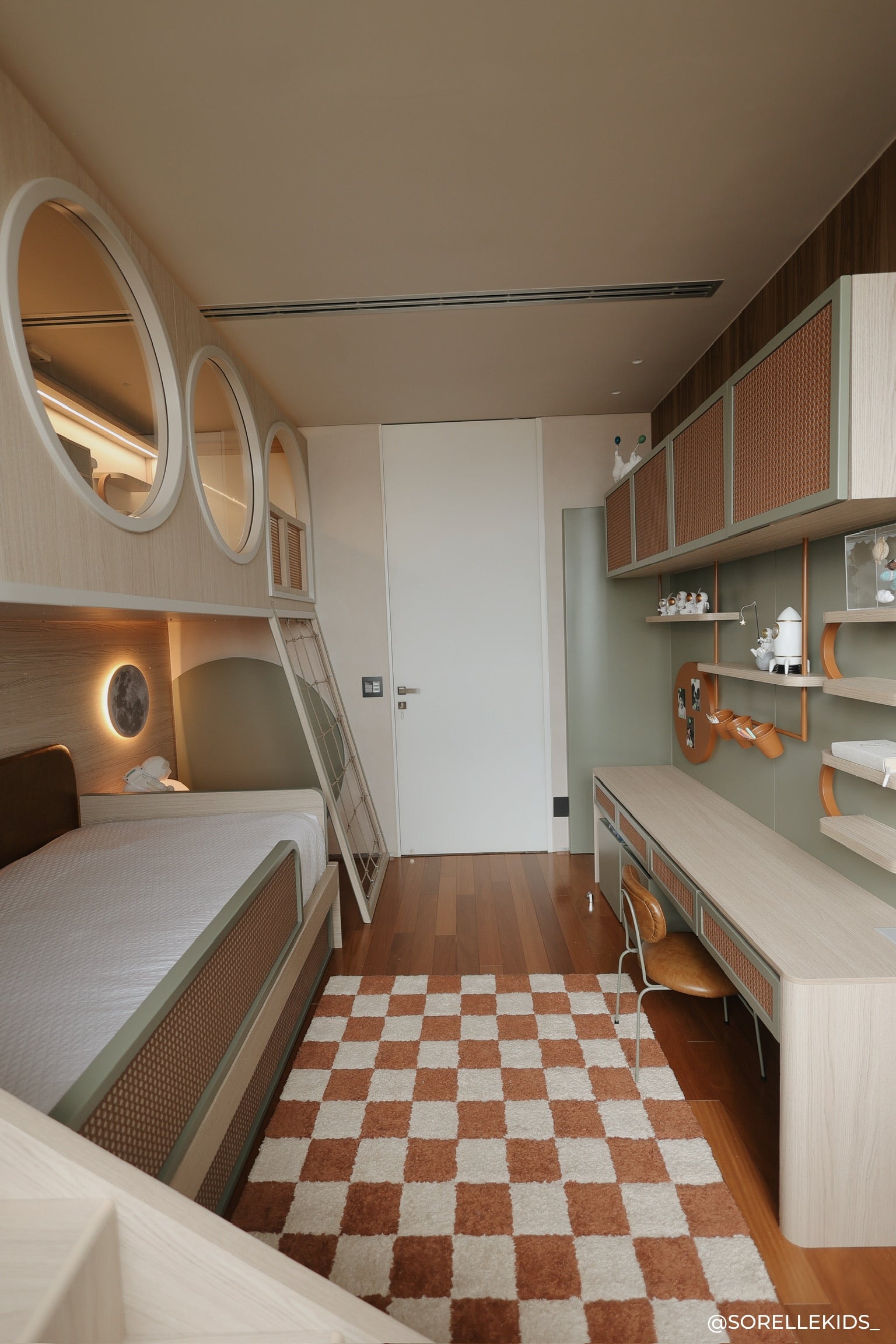 Washable Rug Kitchen Tiles Toffee | Lorena Canals