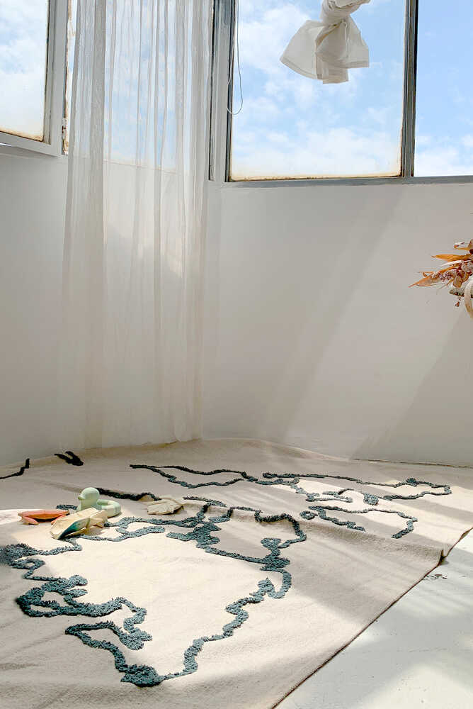 Wall Hanging Canvas Map | Lorena Canals
